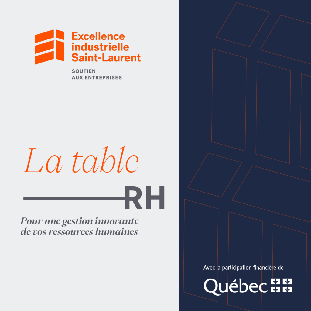 Table des professionnels en Ressources humaines - Excellence industrielle